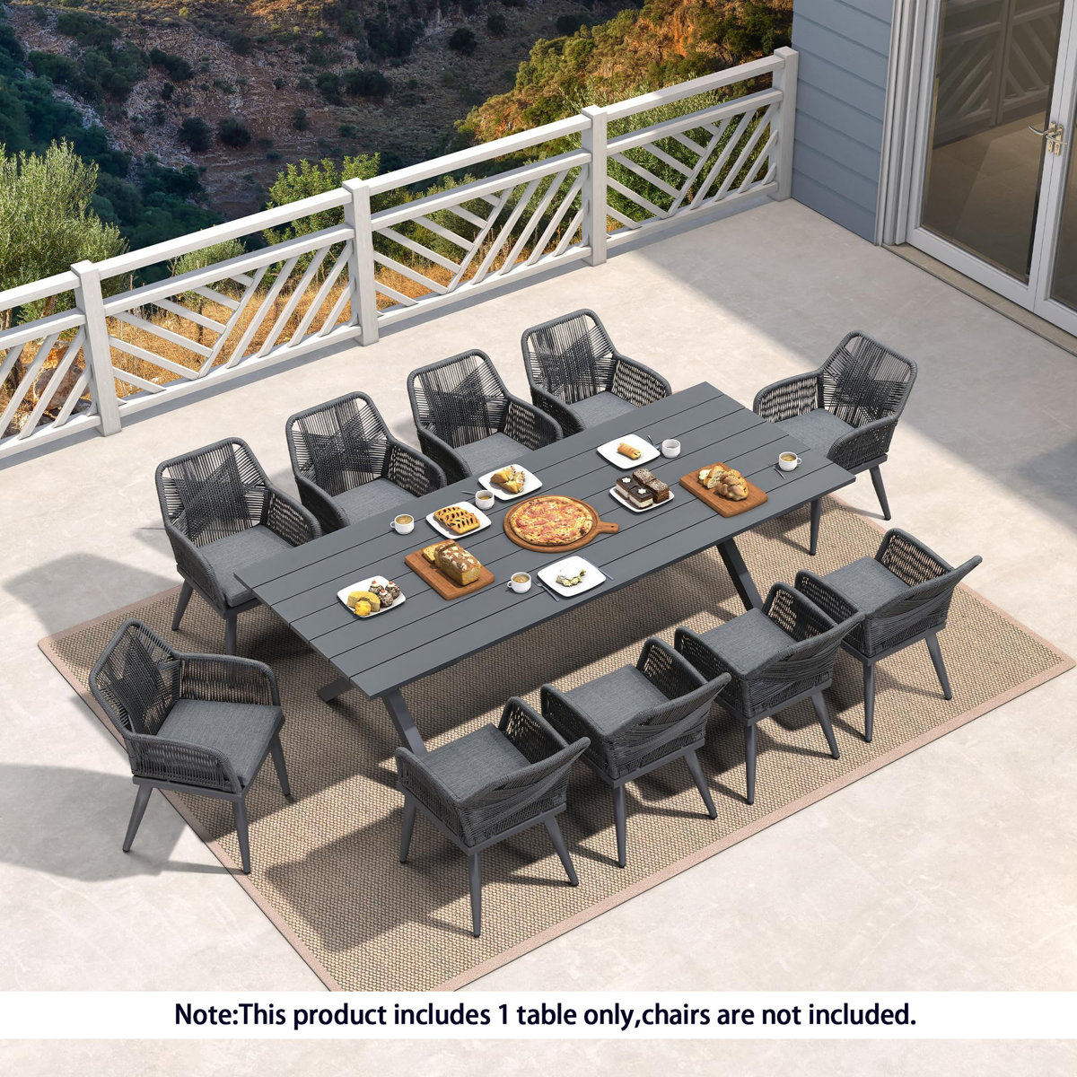 Latitude Run® Rectangular Outdoor Dining Table | Wayfair
